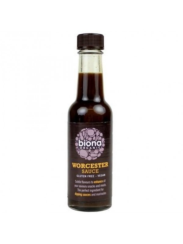 Salsa Worcester Vegana 140ml - Biona - 5032722305809